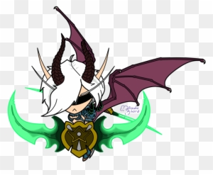 [world Of Warcraft]demon Hunter Sticker By Raukotaur - Cartoon - Free ...